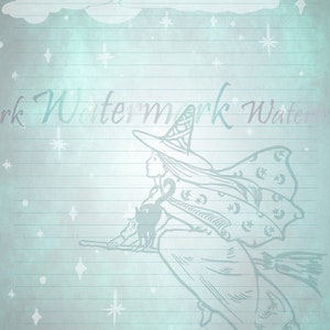 Flying Witch Stationery Set | Witch Letter Paper | Broomstick Page ...