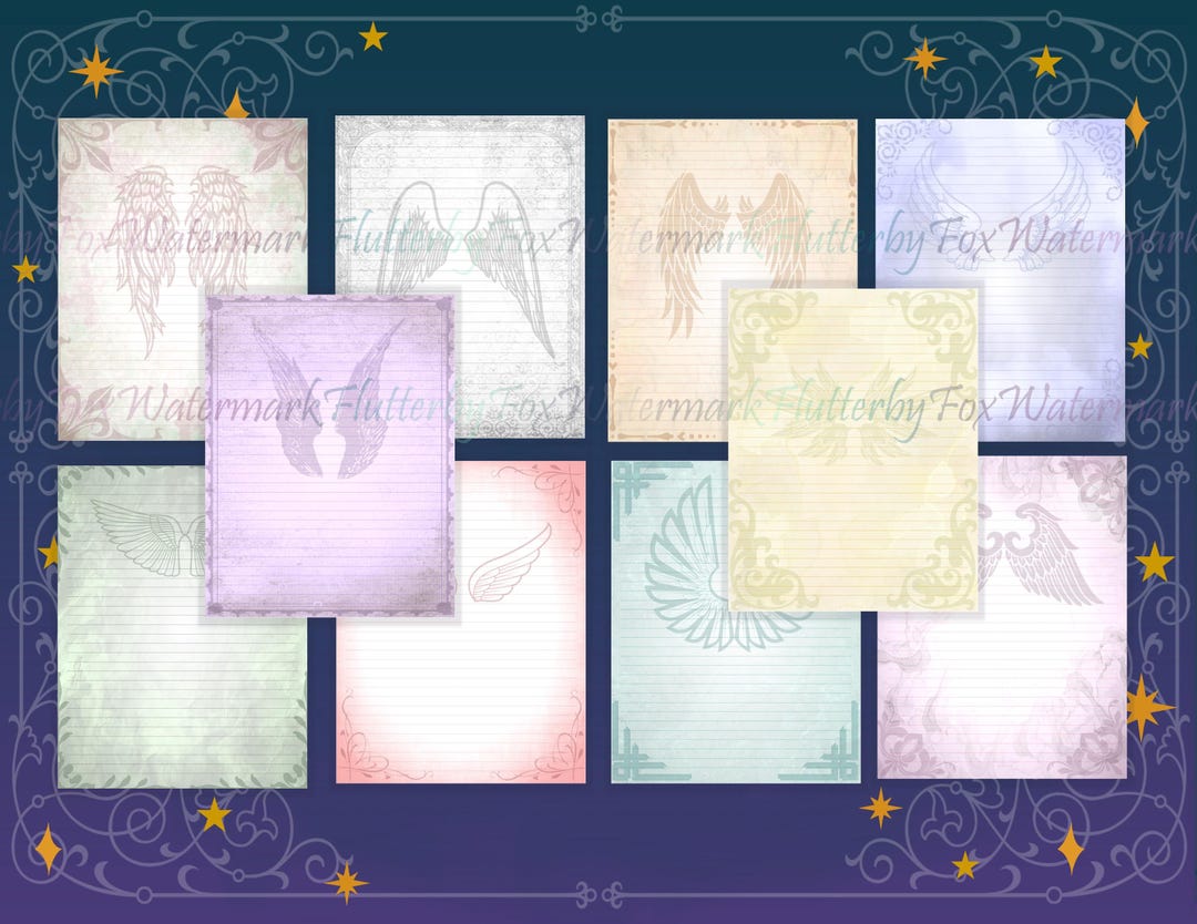 Angel Wings Writing Paper Set | Angel Wings Stationery Set | Angel ...