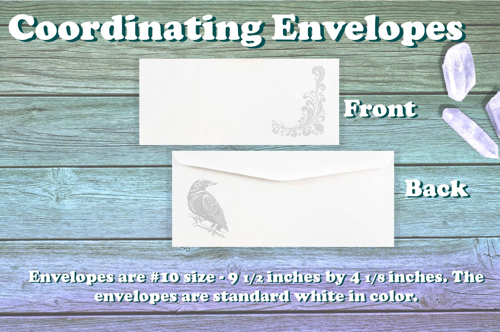 Grey Crow Writing Paper Set Crow Stationery Raven Writing - Etsy