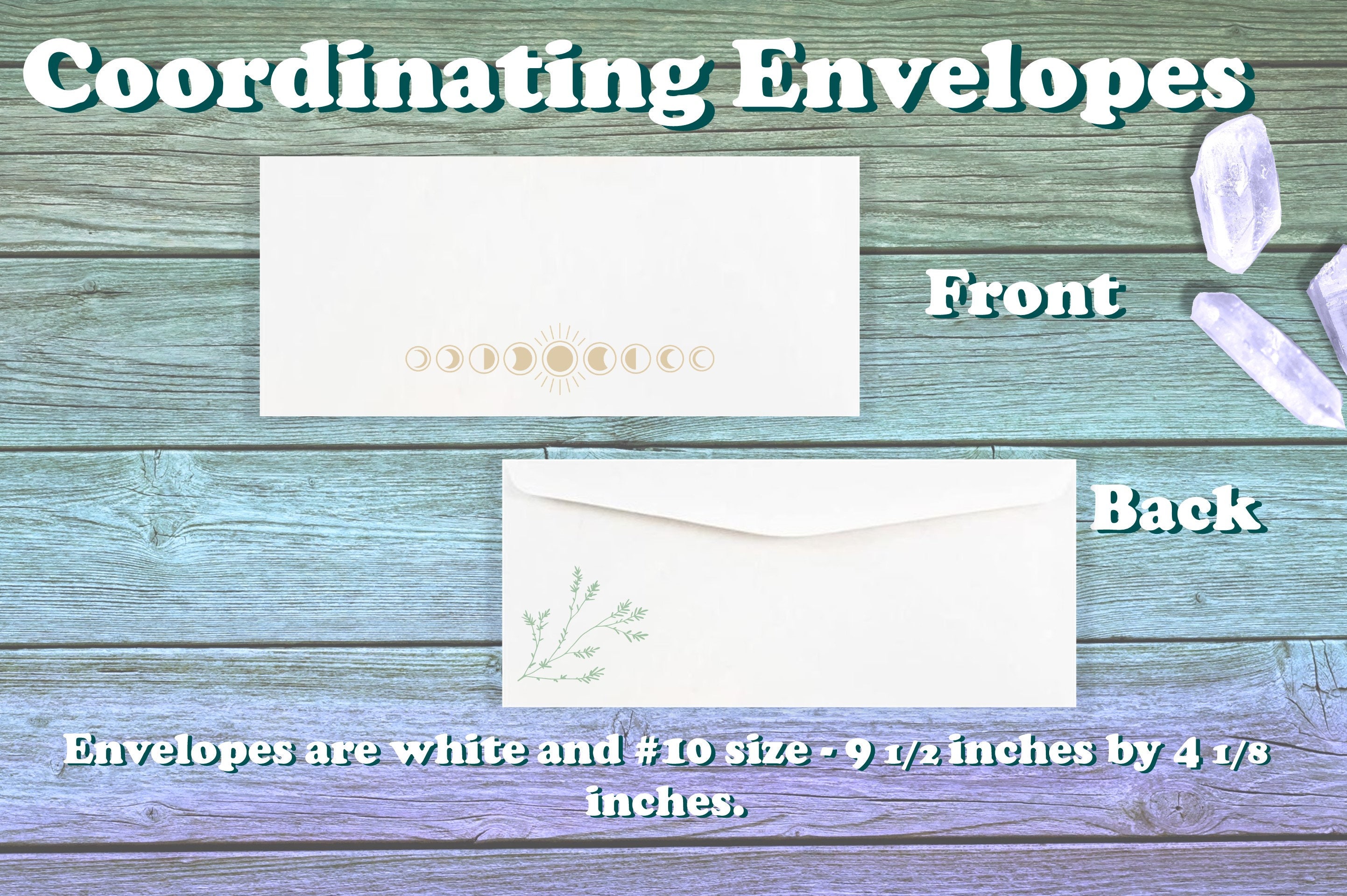 Mystic Bat Stationery Set Bat Writing Paper Moon Phase - Etsy