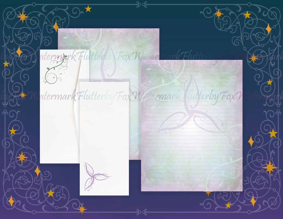 Trinity Knot Stationery Set | Celtic Trinity Knot Paper | Celtic Letter ...