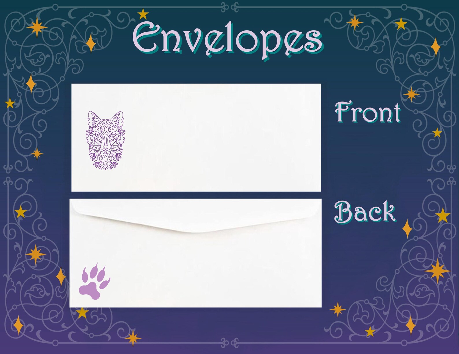 Rainbow Wolf Writing Paper | Wolf Letter Paper | Spirit Animal ...