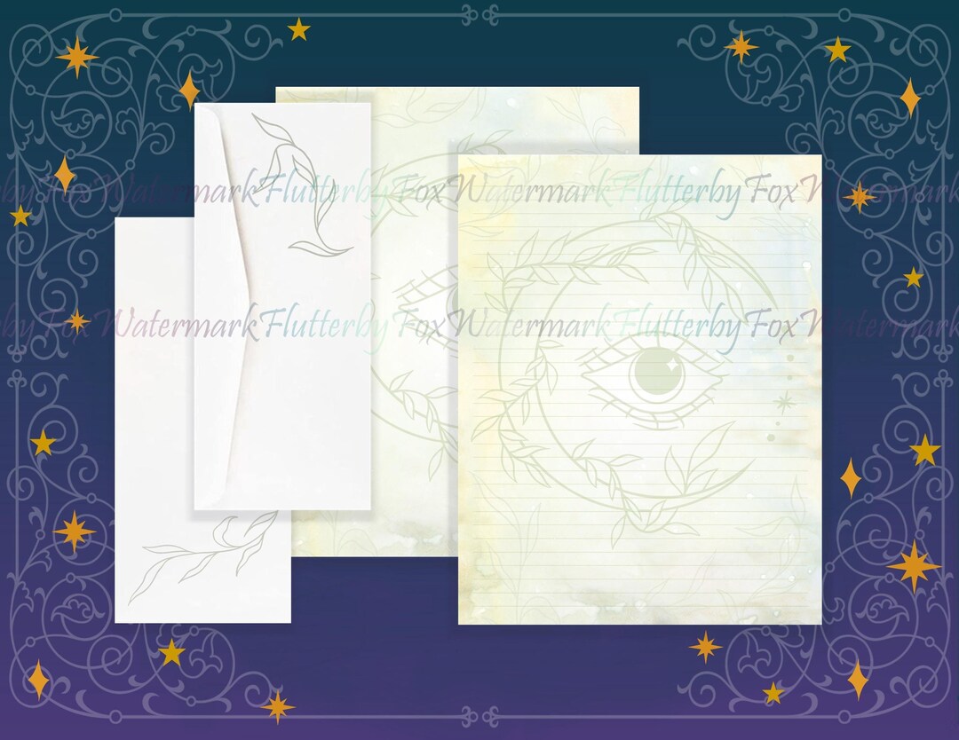 Moon Spell Stationery Paper | Spell Page | Moon Writing Paper | All ...