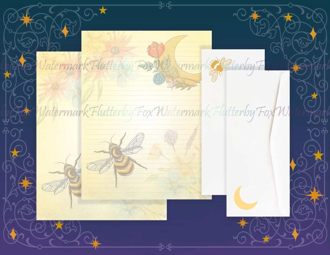 Blessed Bee Writing Paper Set | Bee Letter Paper | Bee Stationery ...