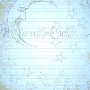 Blue Moon Stationery | Moon Writing Paper | Dream Journal Pages | Junk ...
