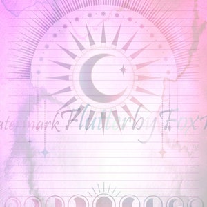 Cosmic Moon Writing Paper Set | Moon Stationery Paper | Moon Stationery ...