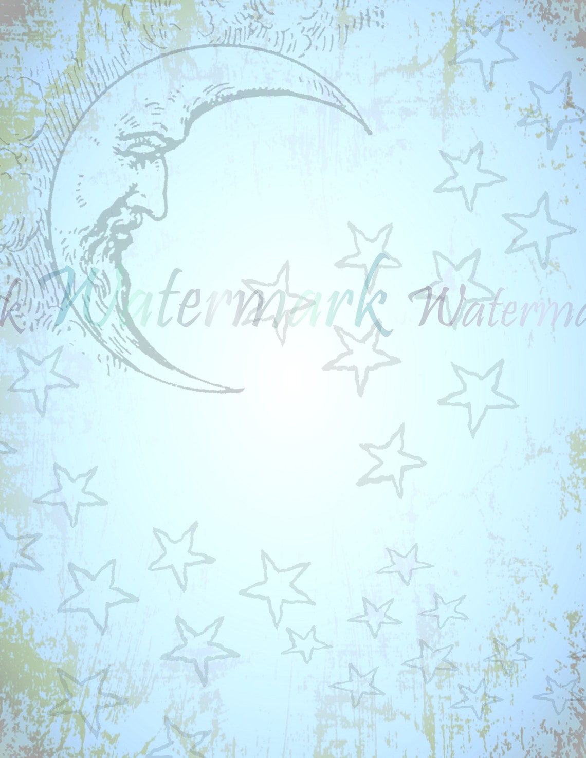 Blue Moon Stationery Moon Writing Paper Dream Journal - Etsy