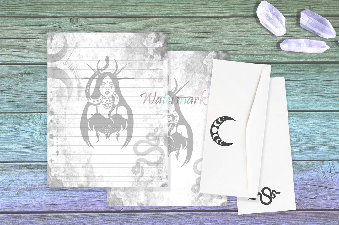 Hecate Writing Paper Set Hekate Stationery Set Goddess Pages Snake ...