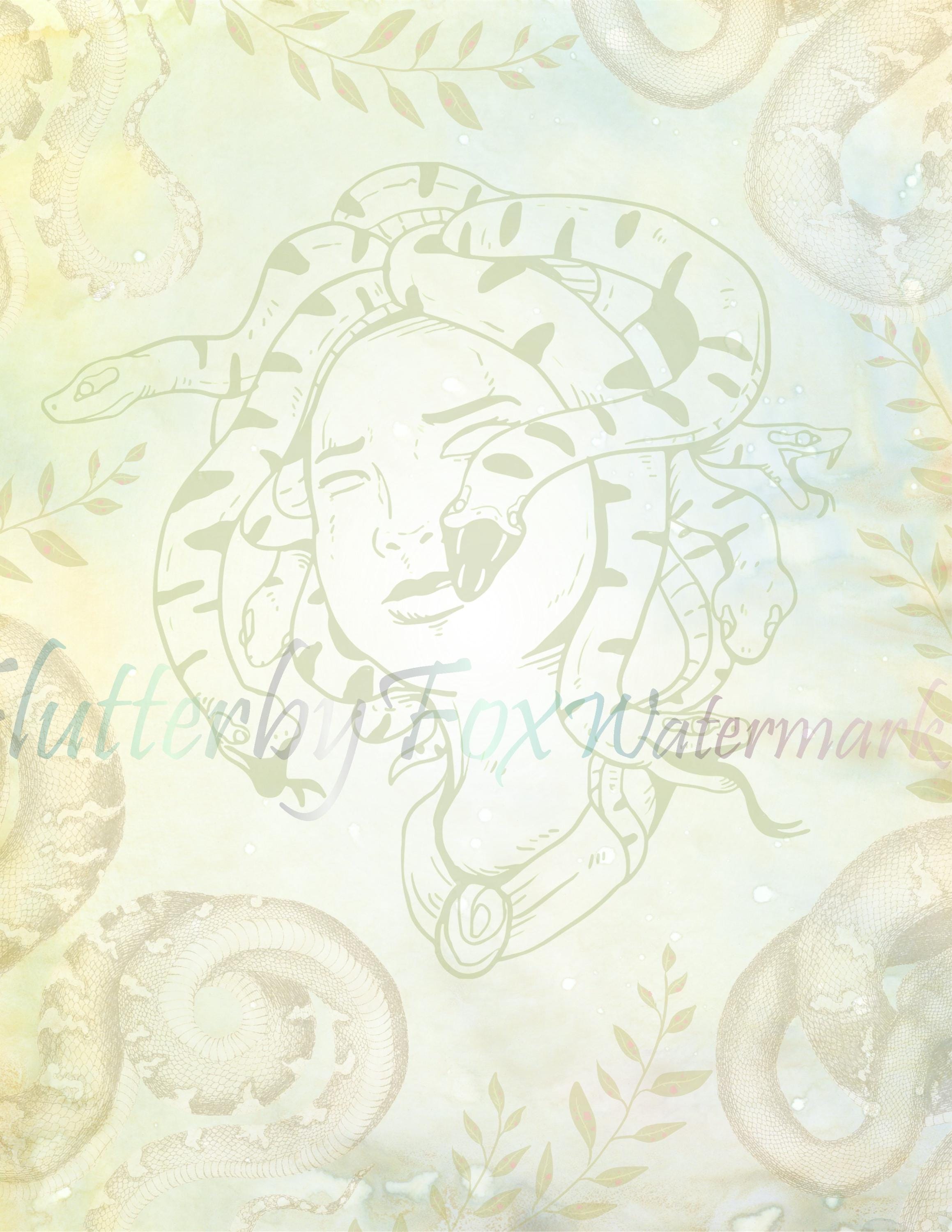 Medusa Stationery Set | Medusa Writing Paper | Hellenistic Stationery ...