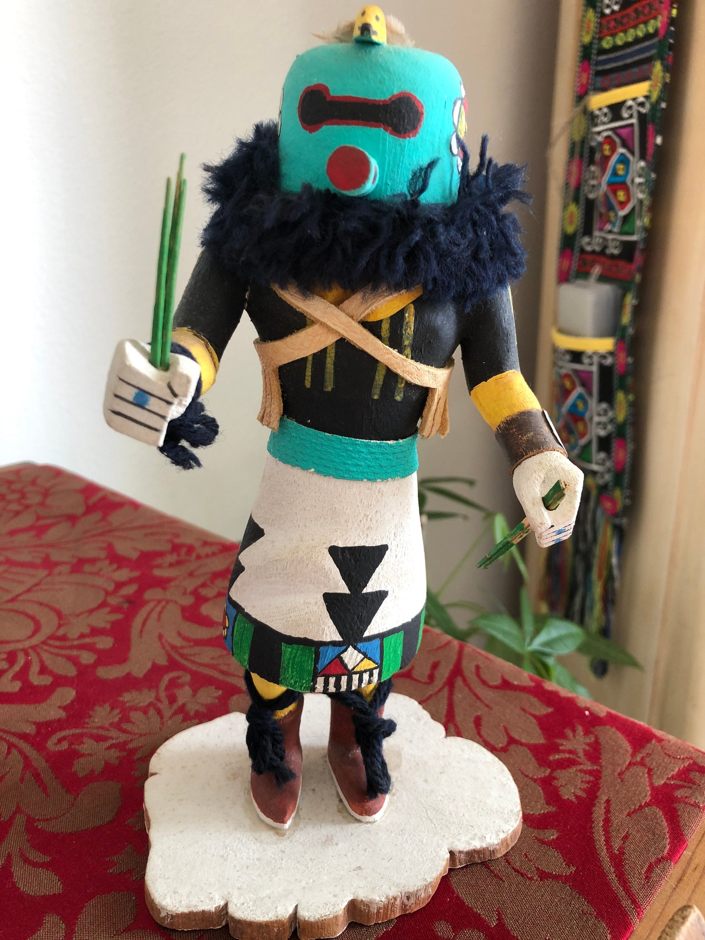 Vintage Native Indian Zuni Warrior by Courtney Mahkee - Etsy Hong Kong