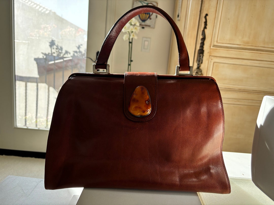 Handbag - Brown Leather Hand Made by Jemma - Etsy