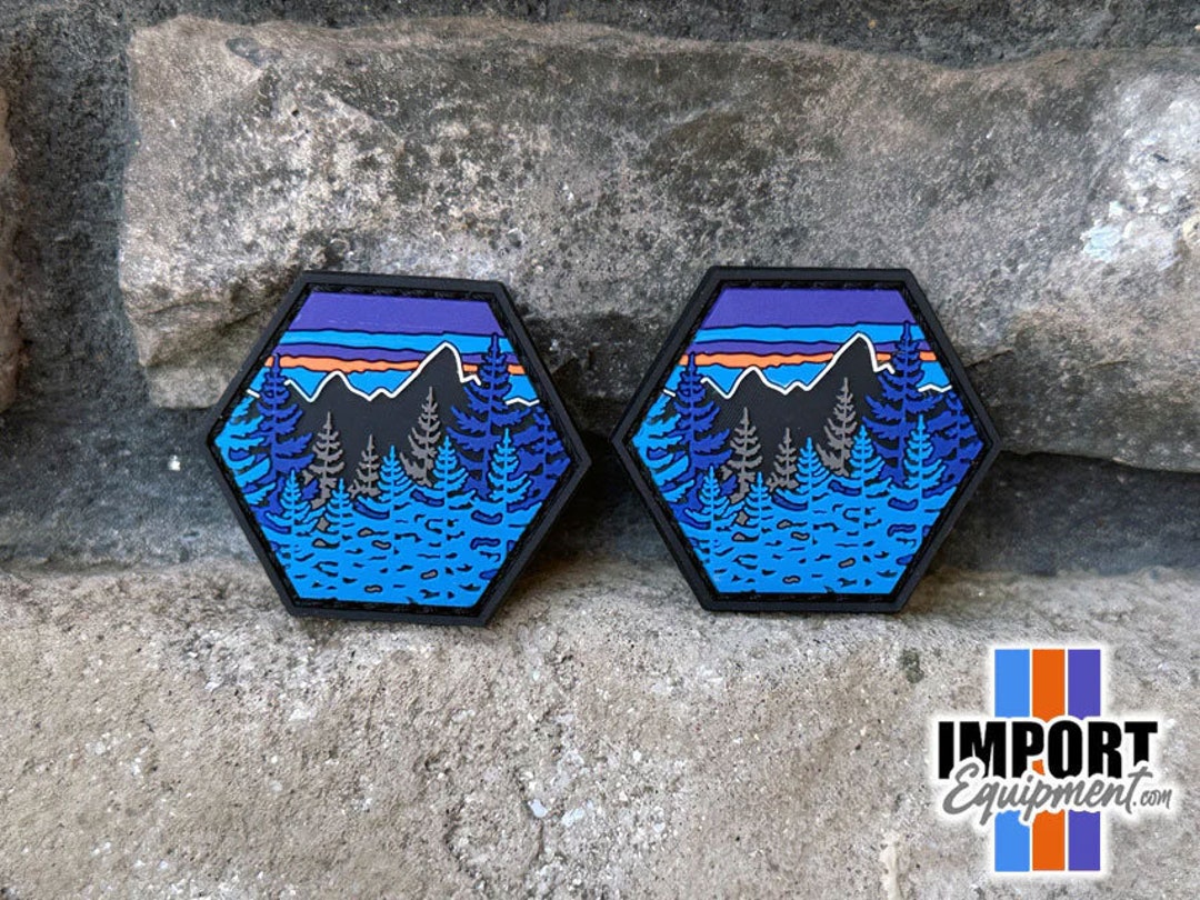 Tree Line Blue PVC Ranger Eyes Patch - PVC Ranger Eye Patches (sold in ...