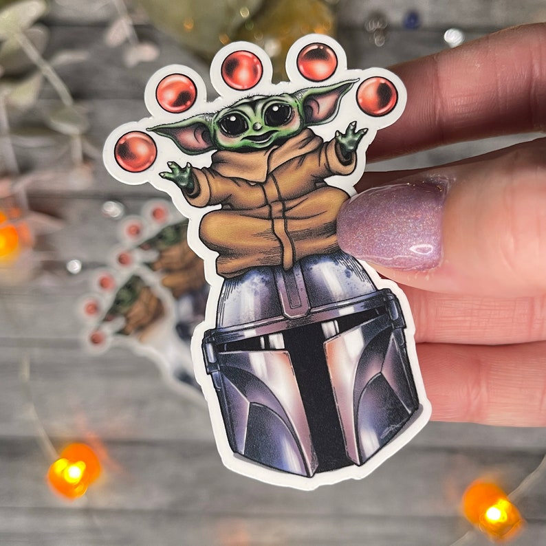 Grogu Sticker Bundle Baby Yoda Stickers Space Stickers Skullicious ...