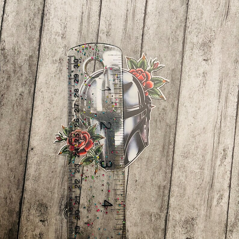 Mando Helmet Sticker | the Mandalorian Sticker | Mando Decal | Rose ...