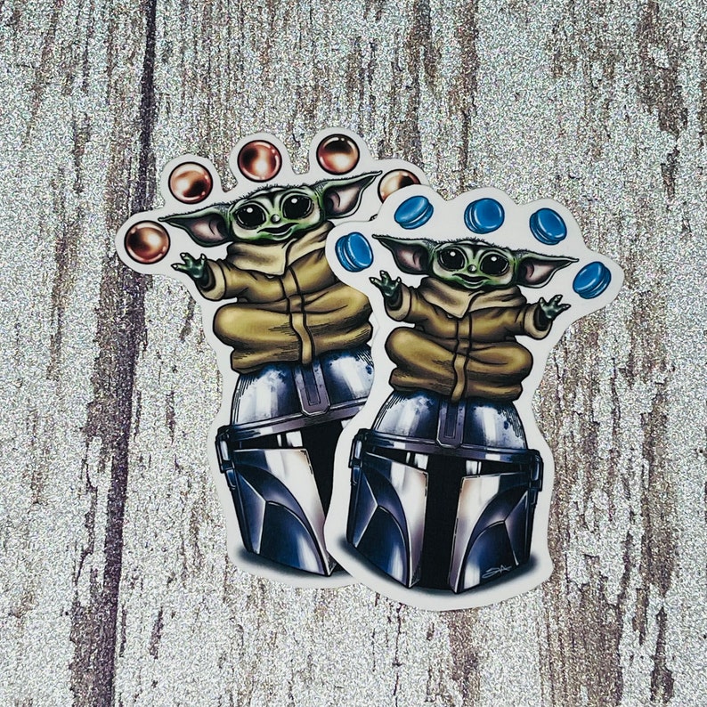 Grogu Blue Cookies Sticker Grogu Frog Eggs Sticker Creepy Cute Sticker ...