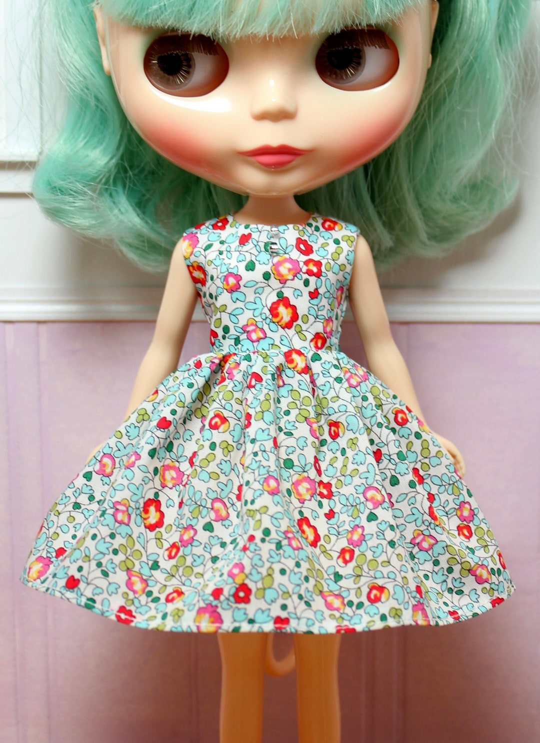 Vestido de muñeca BLYTHE - LIBERTY césped Eloise floral - Etsy México