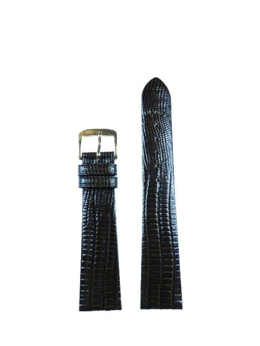 19mm Black Gator Skin Leather Speidel Watch Band Vintage/nos - Etsy