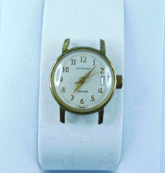 Vintage Wittnauer Geneve T Swiss Watch Face - Gem