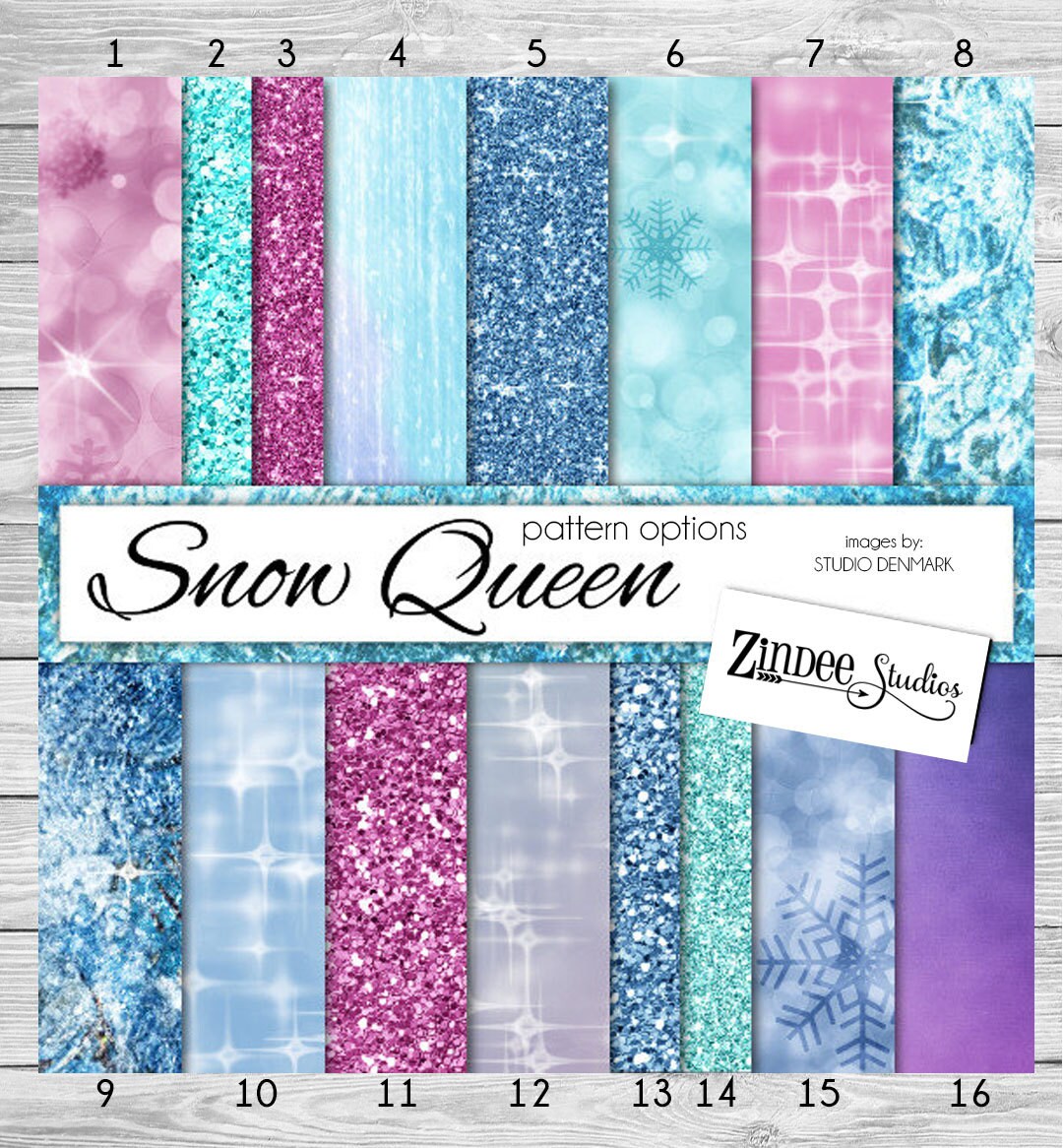 Snow Queen Printed Vinyl, Adhesive Vinyl, Heat Transfer Vinyl, Pattern ...