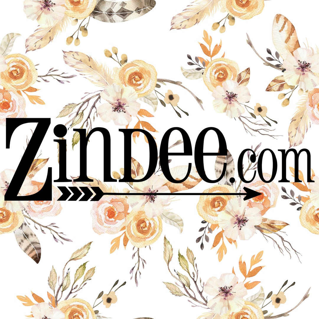 Boho Floral Vinyl Heat Transfer Vinyl or Adhesive Vinyl, Heat Transfer ...