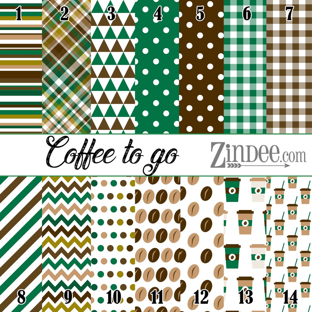 Coffee to Go, Adhesive Vinyl, Heat Transfer Vinyl, Pattern Heat ...