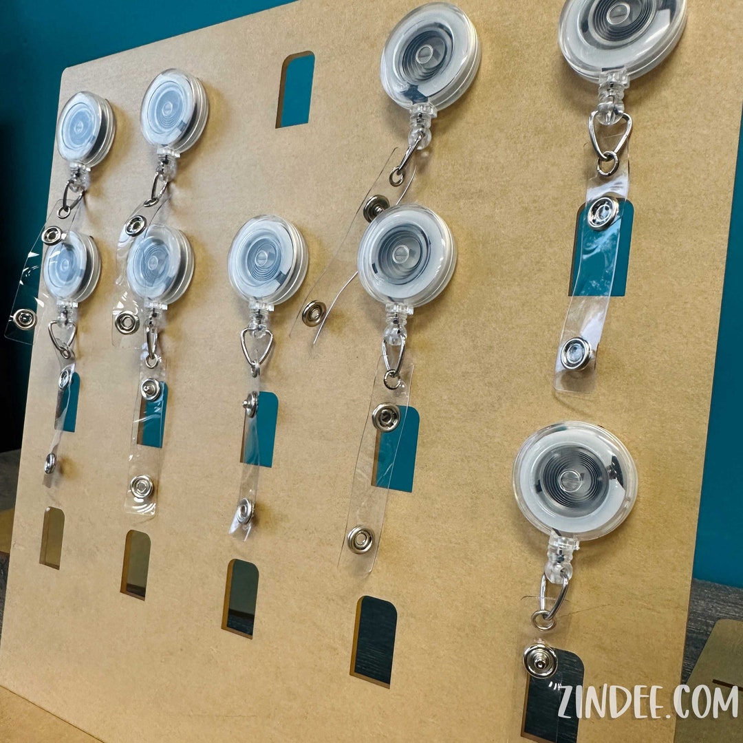 20 Slot Badge Reel Display BOARD & STAND (clear Acrylic) - Etsy