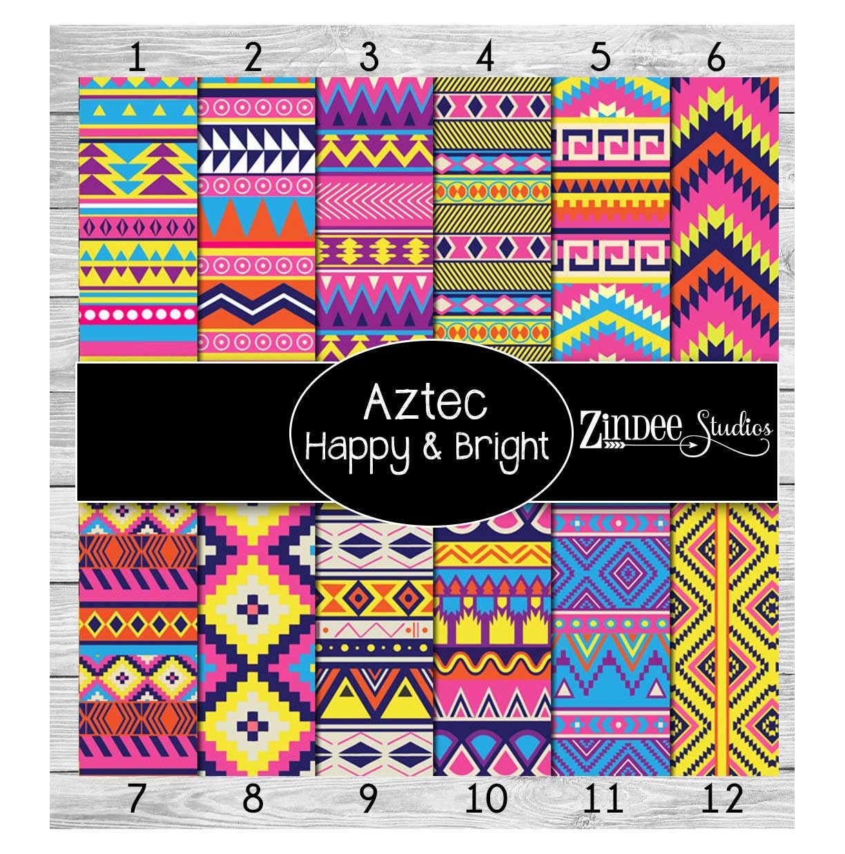 Bright Aztec Prints
