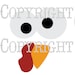 Turkey Face Cut File, Vinyl Ready Design, SVG File, Silhouette File ...
