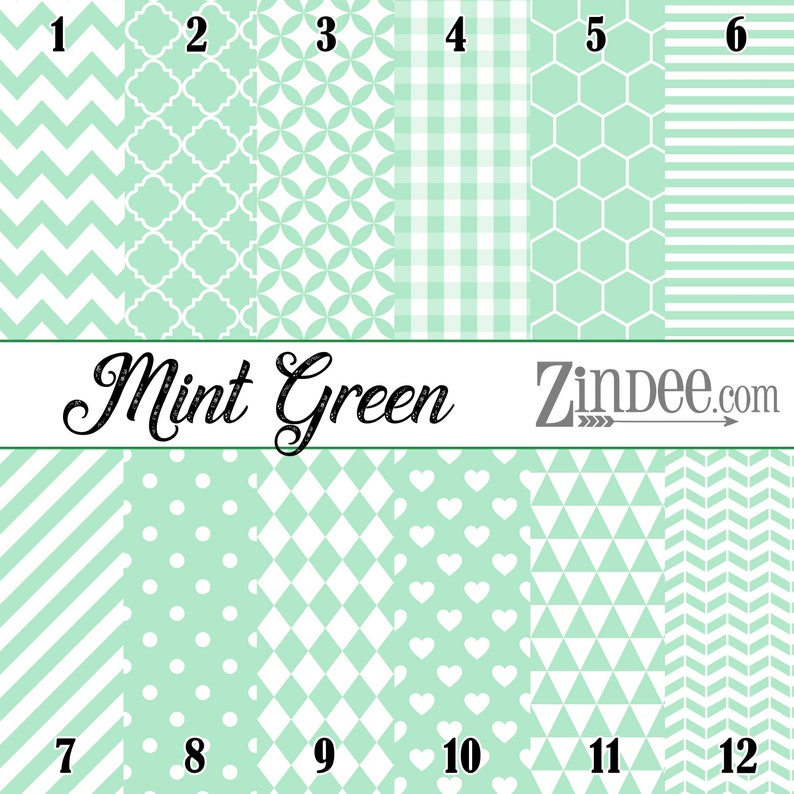 Mint Green Printed Vinyl Adhesive Vinyl Heat Transfer Vinyl - Etsy