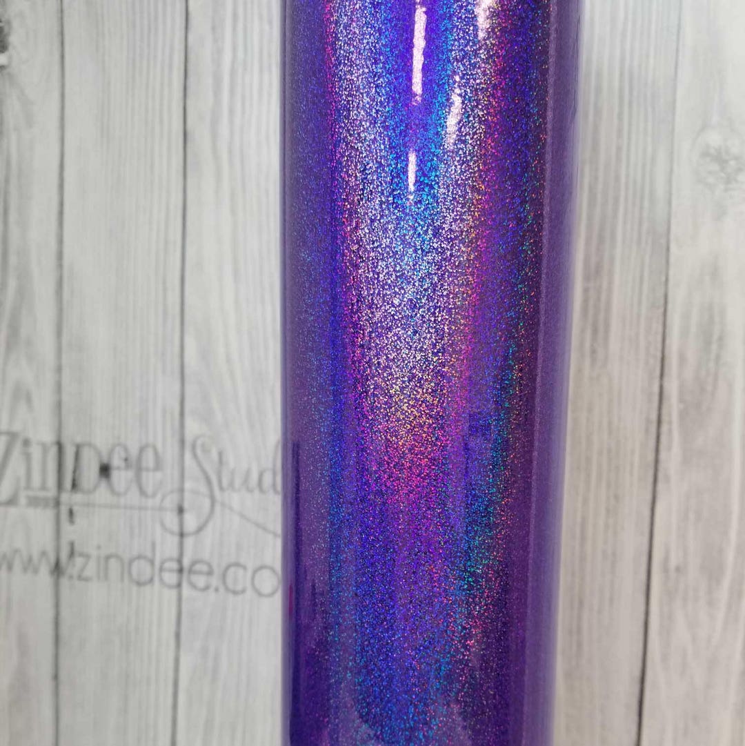 Violet Holographic Glitter Adhesive Vinyl, 651 Equivalent, Oracal ...