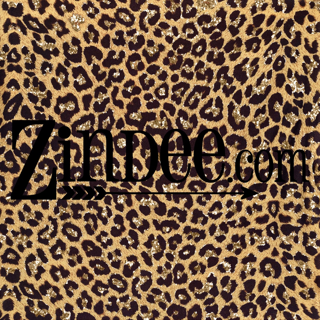 Glitter Leopard Vinyl Heat Transfer Vinyl or Adhesive Vinyl, Heat ...