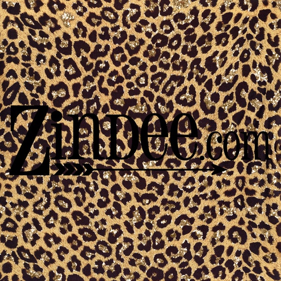 Glitter Leopard Vinyl Heat Transfer Vinyl or Adhesive Vinyl - Etsy