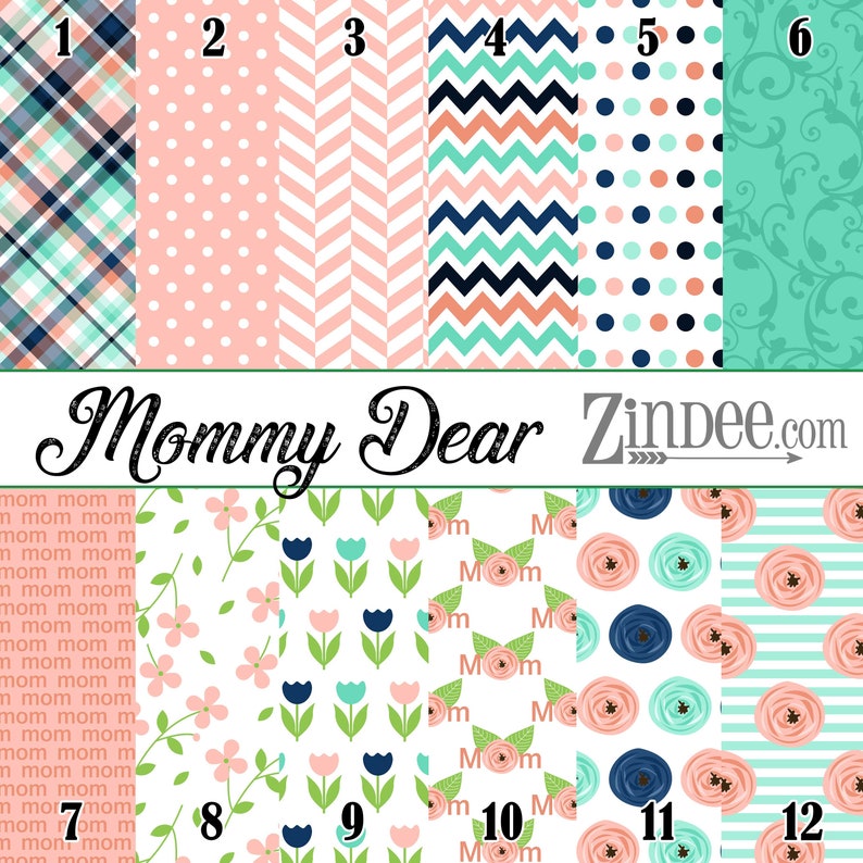 Mommy Dear Printed Vinyl Adhesive Vinyl Heat Transfer Vinyl - Etsy