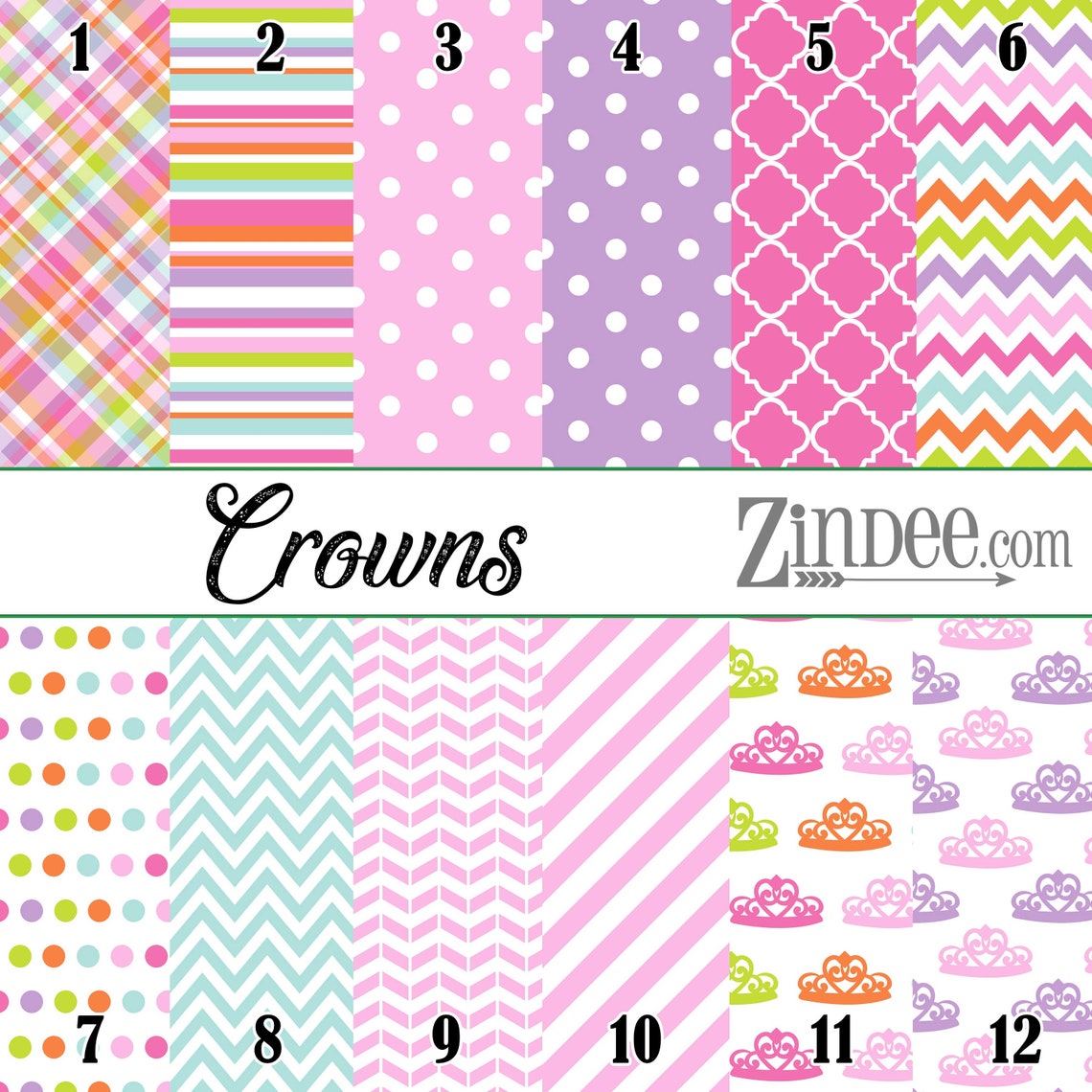 Crowns Printed Vinyl Adhesive Vinyl Heat Transfer Vinyl | Etsy