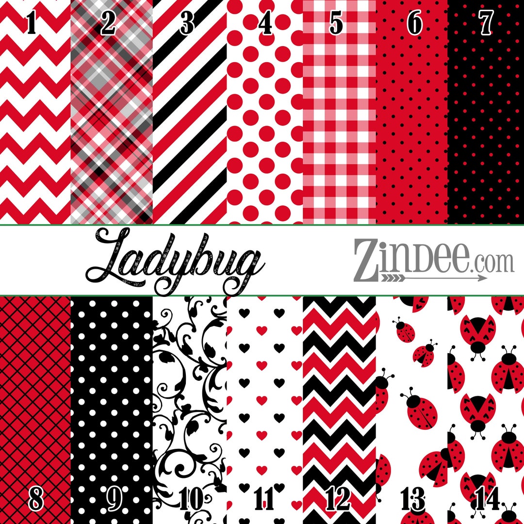 Ladybug Pattern, Printed Vinyl, Adhesive Vinyl, Heat Transfer Vinyl ...
