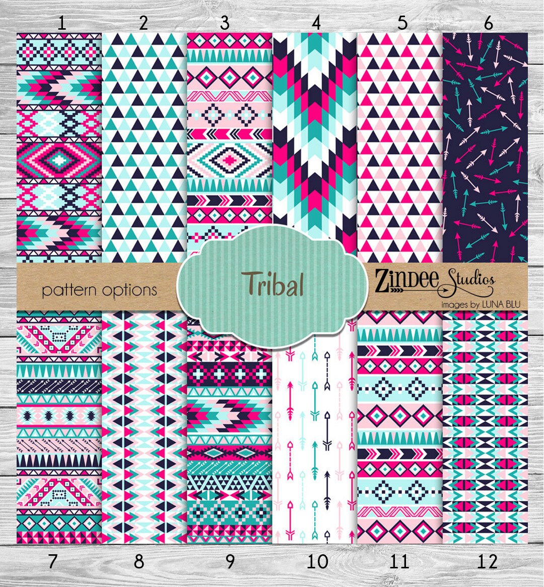 Aztec Tribal Printed Vinyl, Adhesive Vinyl, Heat Transfer Vinyl ...