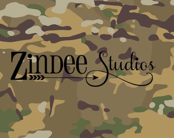 Green Camo Pattern Printed HTV Adhesive Vinyl Patterned Vinyl Printed ...