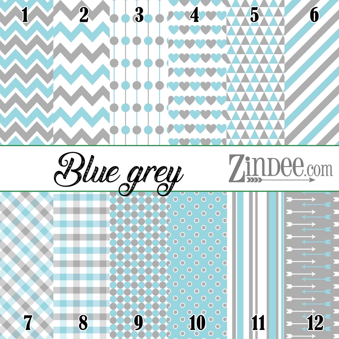 Blue Grey Printed Vinyl, Adhesive Vinyl, Heat Transfer Vinyl, Pattern ...