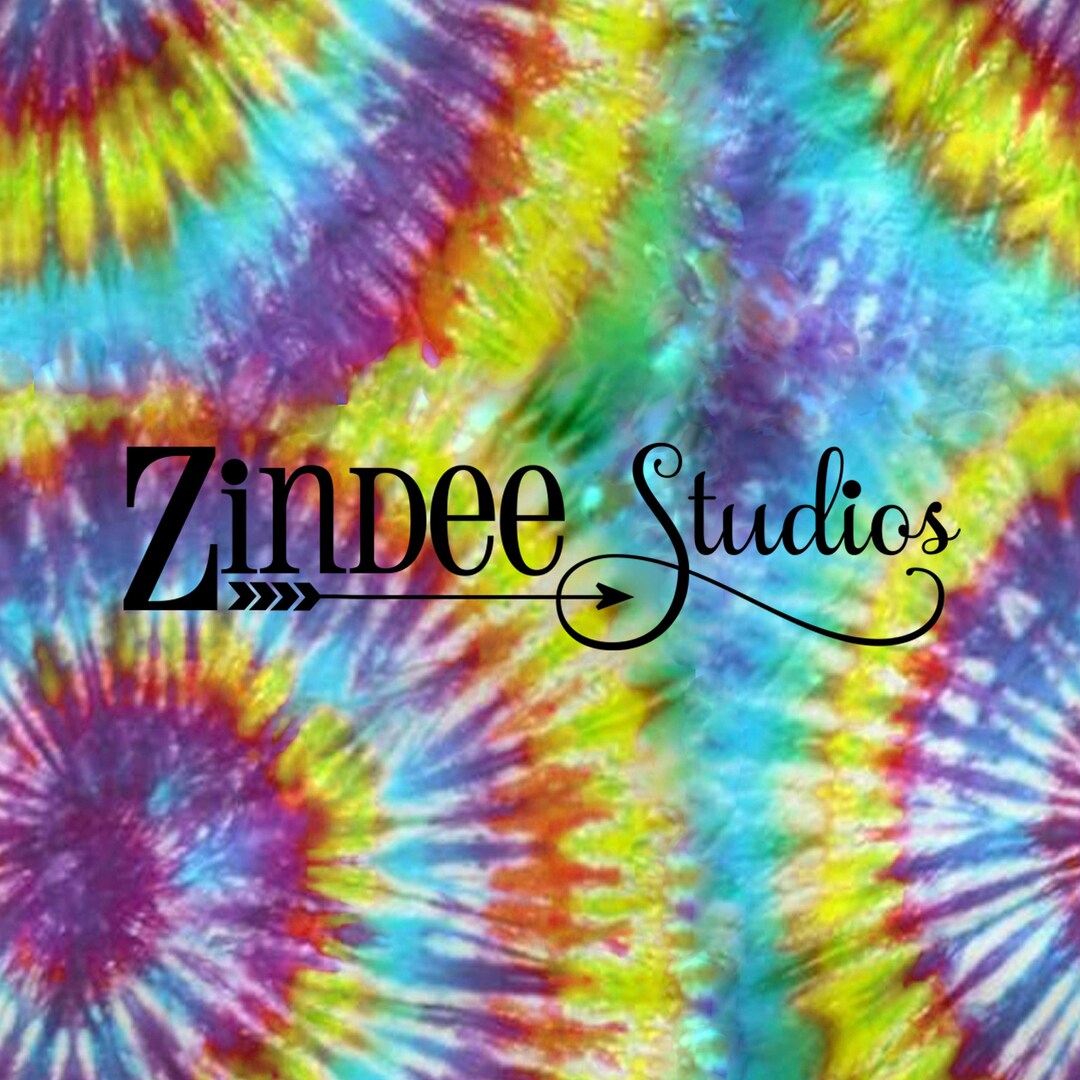 Printed Vinyl Tye Dye #25, Adhesive Vinyl, Heat Transfer Vinyl, Pattern ...