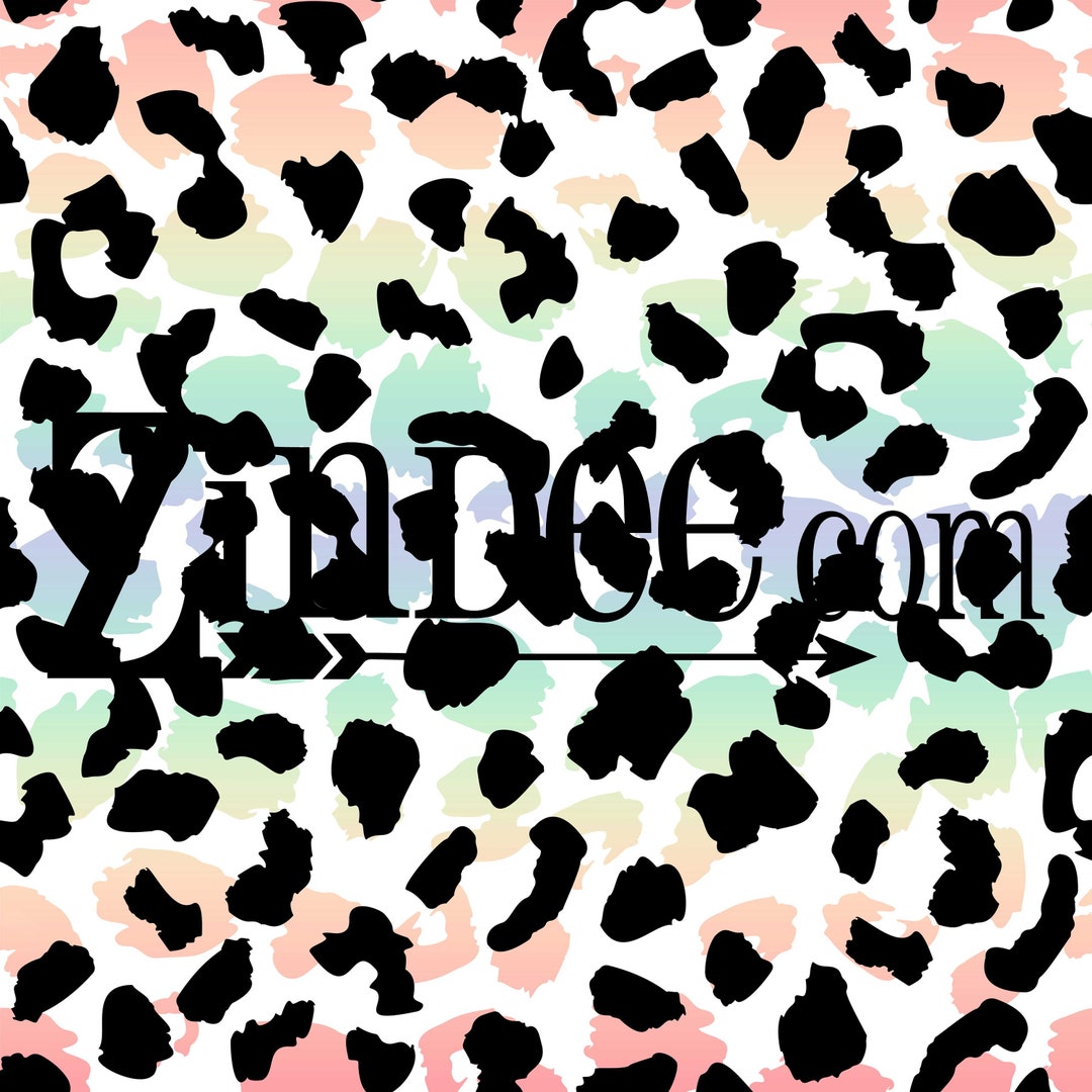 Pastel Leopard Vinyl Heat Transfer Vinyl or Adhesive Vinyl, Heat ...