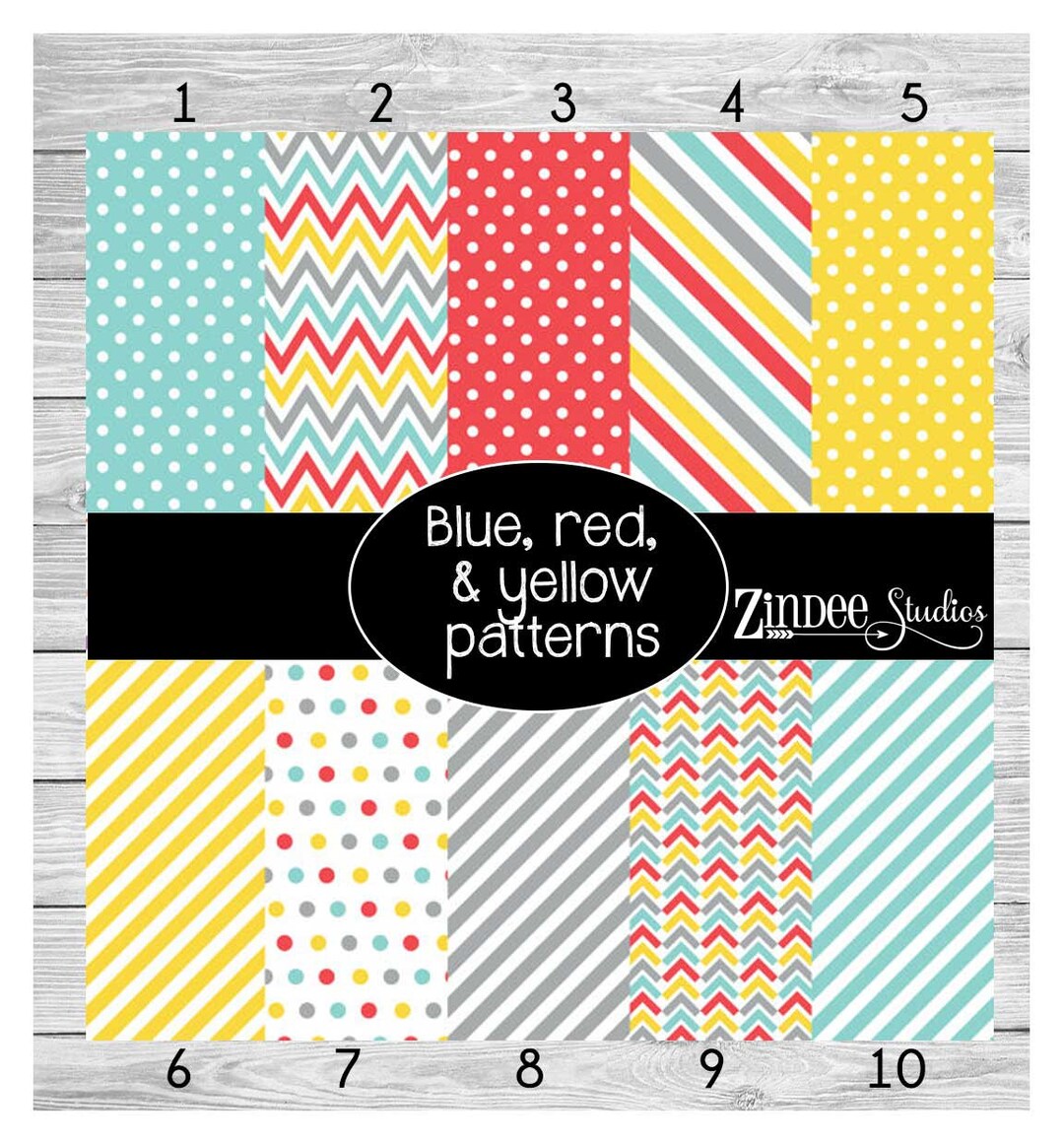 Red Blue and Yellow Printed Vinyl, Adhesive Vinyl, Heat Transfer Vinyl ...