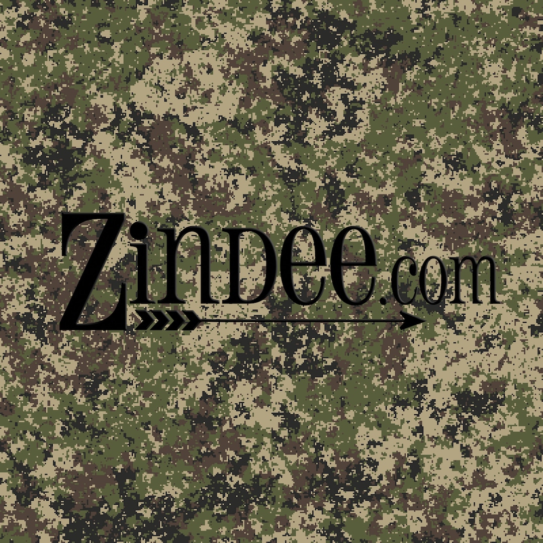 Digital Camo Dark Camouflage Printed Heat Transfer Vinyl or Adhesive ...