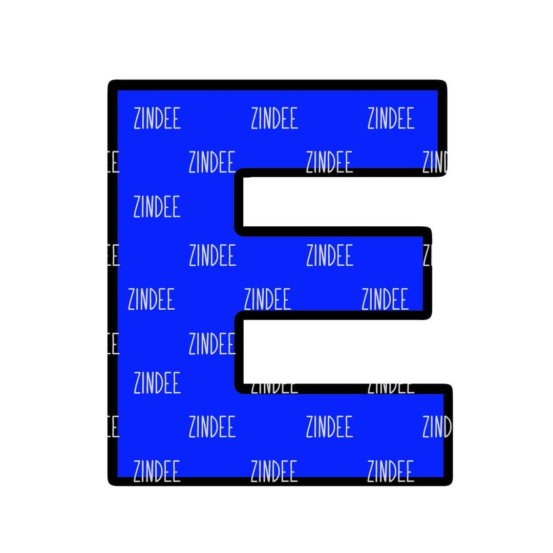 Letter E Acrylic Blank- Sticker- UV DTF (2 Inch) - Etsy
