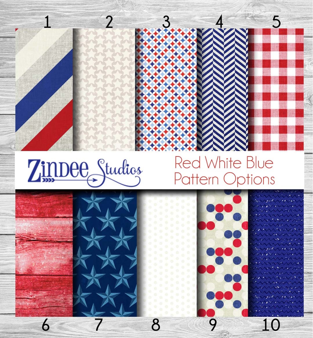 Red White and Blue Patriotic Printed Vinyl, Adhesive Vinyl, Heat ...