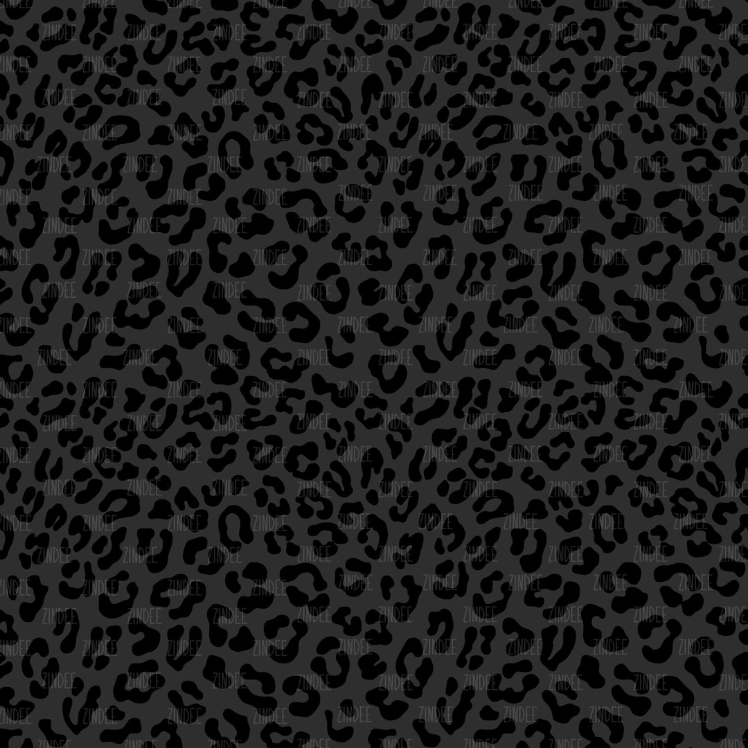 Monochromatic Leopard Heat Transfer Vinyl or Adhesive Vinyl, Heat ...