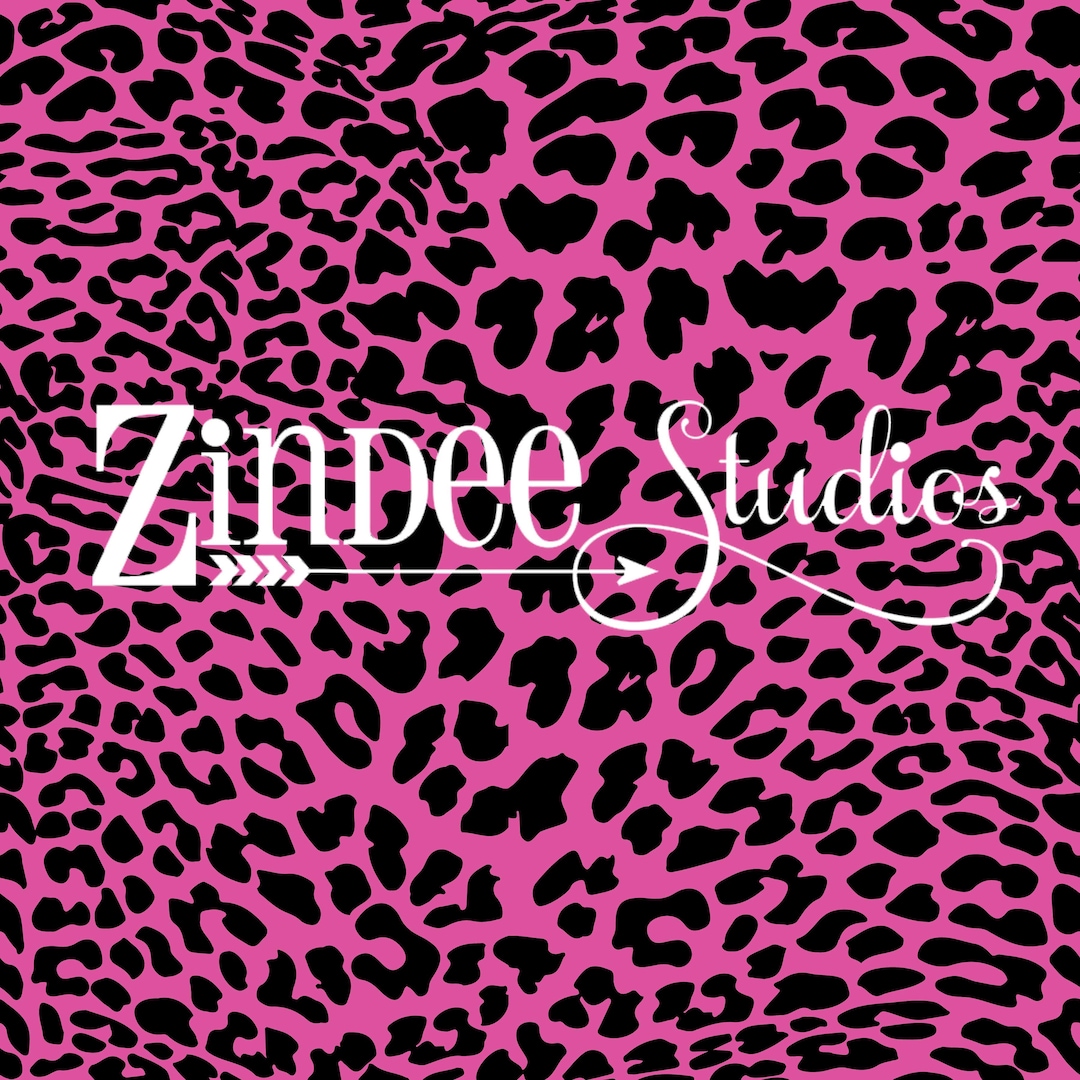 Pink Leopard Printed Heat Transfer Vinyl or Adhesive Vinyl, Pattern ...