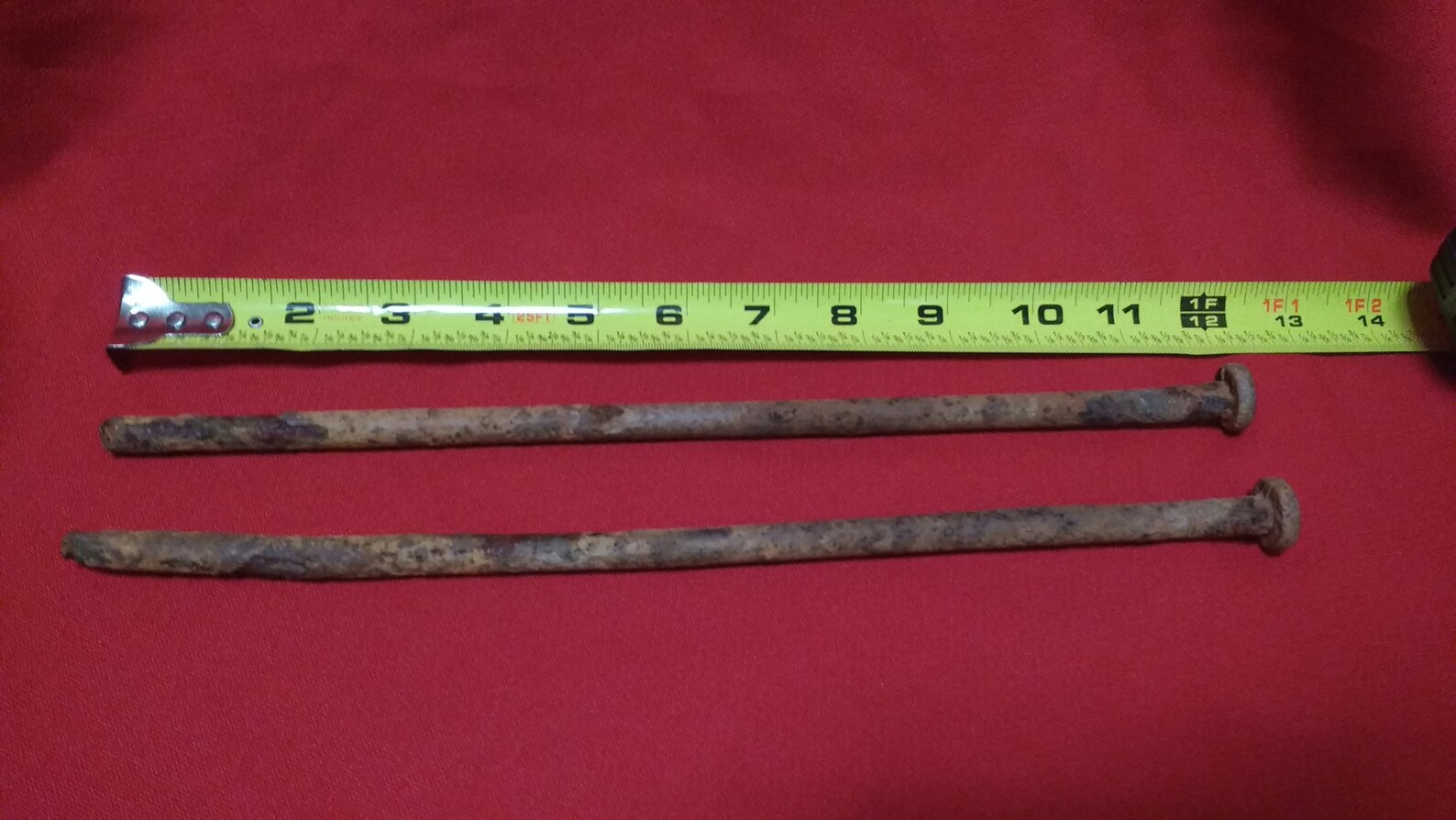 Pair of 2 Old HUGE 12 Long Nails Rusty Rustic Farmhouse | Etsy