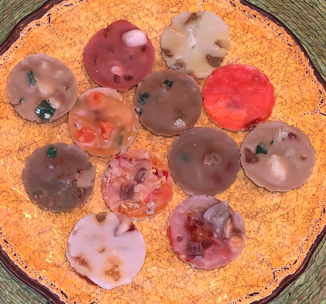 12 Wax Cookies Fake Food Melts Fire Starters Outdoor Pit Clean Recycled ...