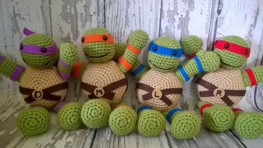 Ninja Turtle Plushies Crochet Stuffed Toys Stuffed Turtle | Etsy