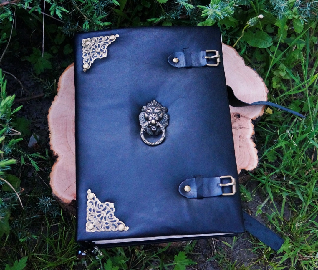 1000 Page Biggest Grimoire, Dungeon Master Book, Black Leather Spell ...